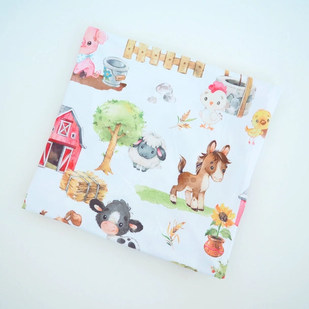 Buttery Soft and Stretchy Swaddle Farm Animals Blanket – Shopaholics ...